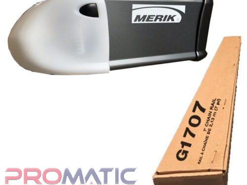 MOTOR MERIK 711 CON RIEL A 2.4 MTS Y DOS CONTROLES - Promatic MX