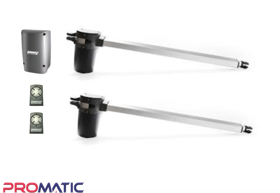 PISTONES MERIK 200M PARA PORTON ABATIBLE 2 MTS - Promatic MX
